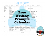 FREE January 2015 Writing Prompts Calendar - Amy's Wandering