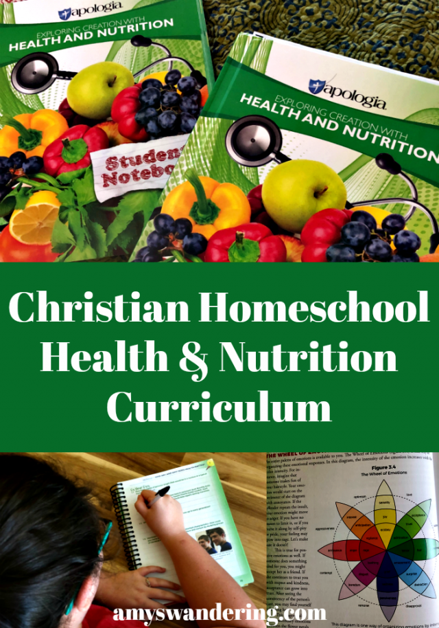 Christian Homeschool Health & Nutrition Curriculum - Amy's Wandering